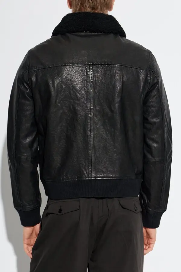 ALLSAINTS Vaucluse Aviator Leather Jacket