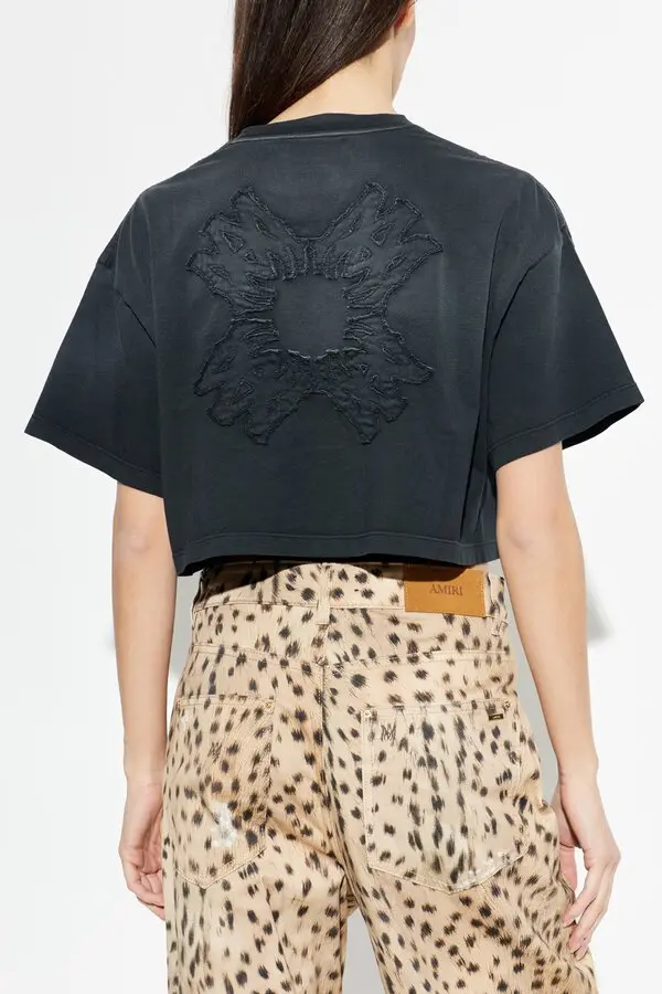 Amiri Cropped Top With Patch