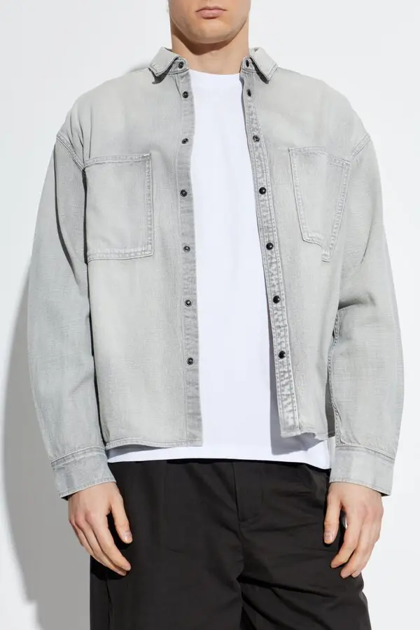 ALLSAINTS Denim Shirt ‘al - Grey