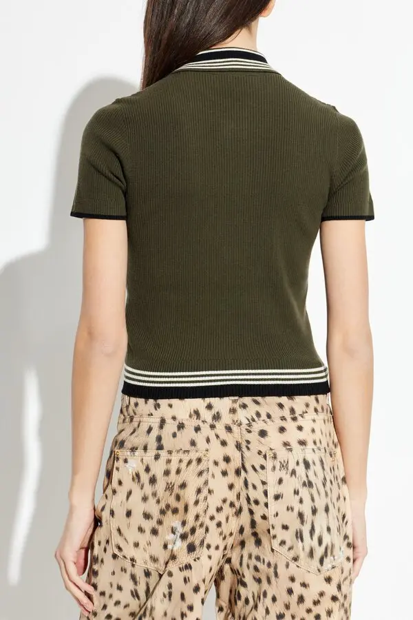 Amiri Wool Polo - Green