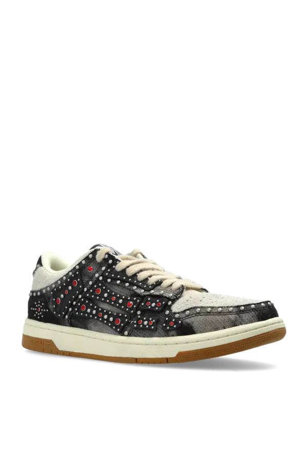 Amiri Stud Skel Top Low Sneakers - Black