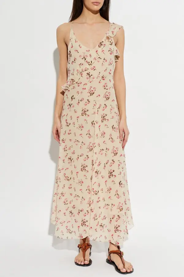 MARANT ETOILE Luxie Maxi Dress - Beige