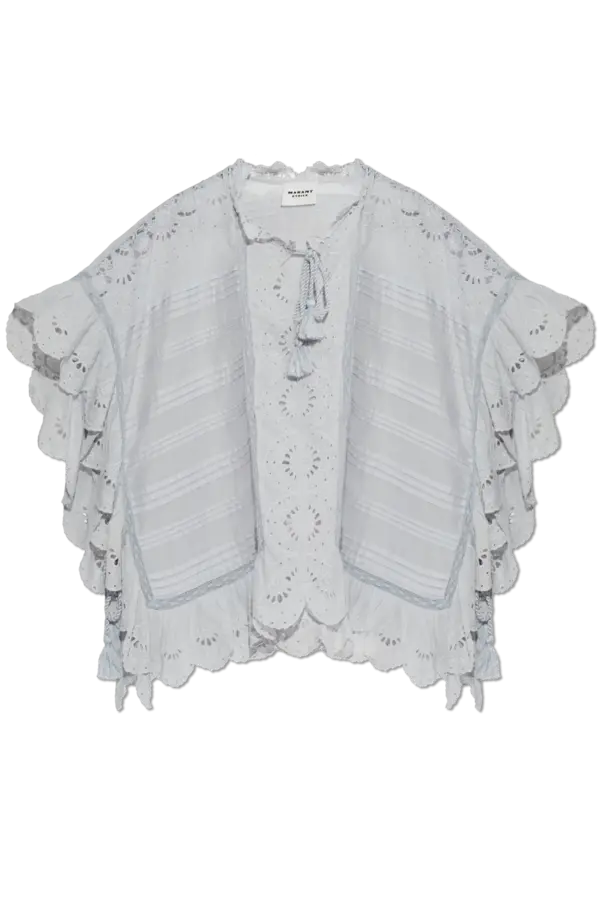 MARANT ETOILE Payton Top - Light Blue
