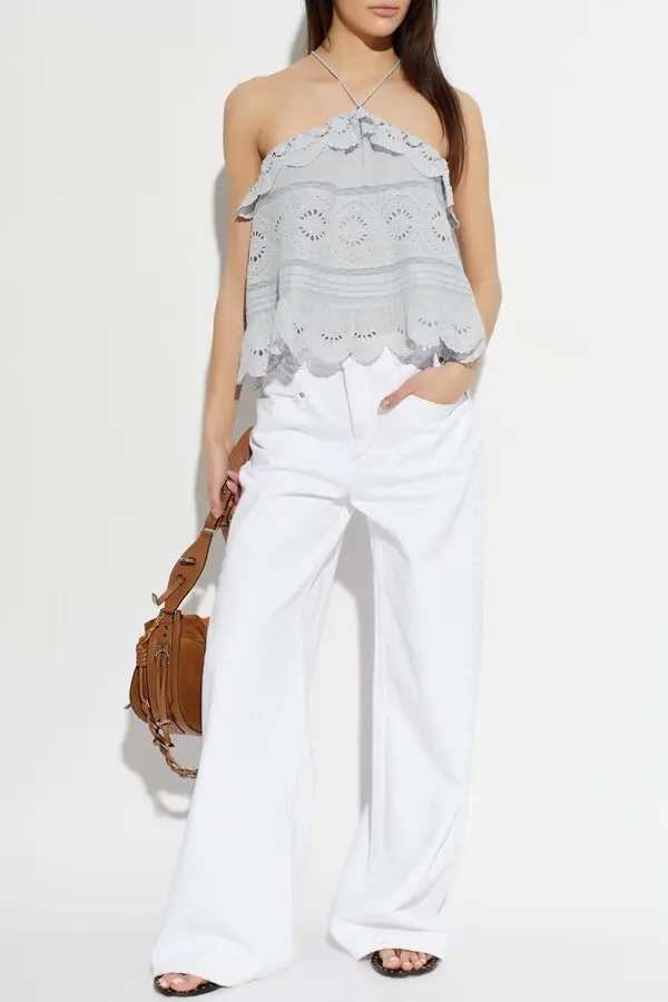 MARANT ETOILE Prisha Top - Light Blue