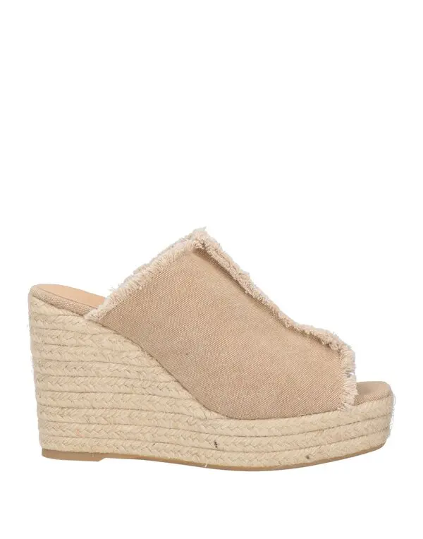 CastaÑer Espadrille Wedge Sandals With Fringe Detail - Beige