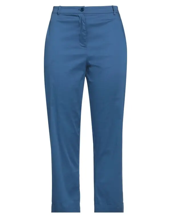 Patrizia Pepe Straight-leg Poplin Pants - Navy