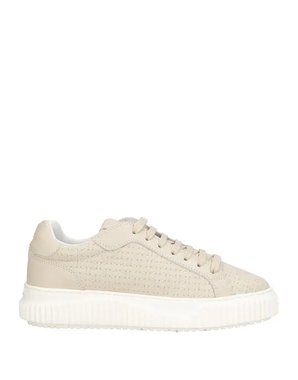 VOILE BLANCHE Lipari Leather Sneakers - Light Grey