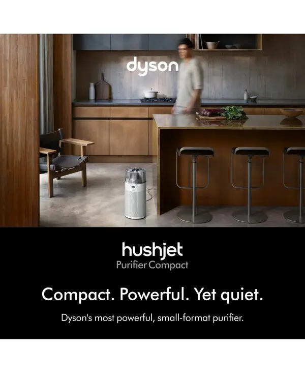 DYSON Hushjet Purifier Compact Air Purifier - White,silver