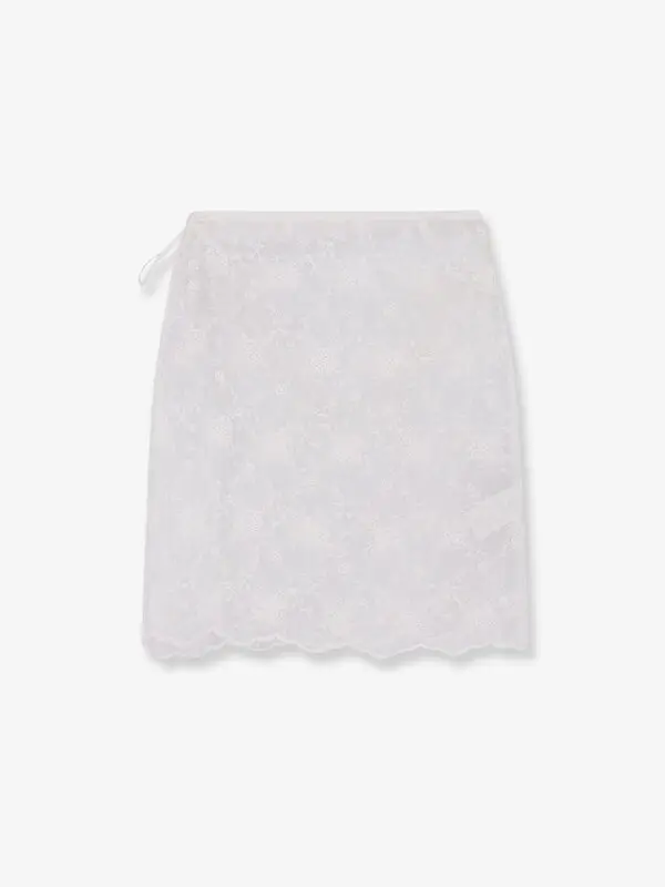 DUNST Needlework Layering Skirt - White