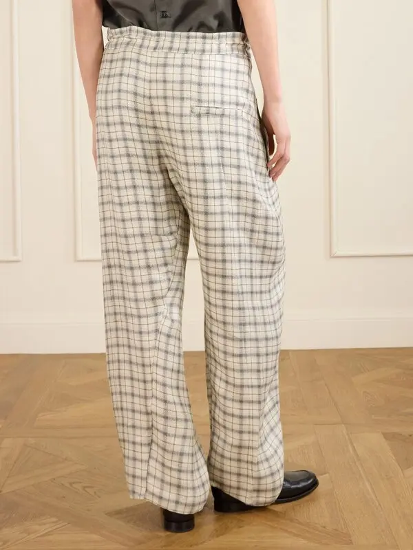 KALLMEYER Clemence Pleated Linen-blend Pants