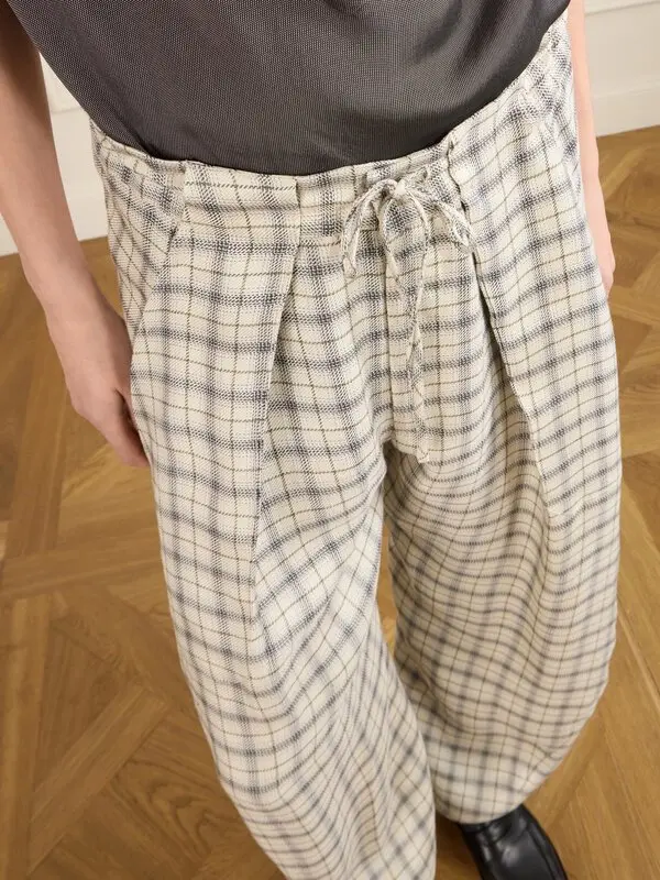 KALLMEYER Clemence Pleated Linen-blend Pants