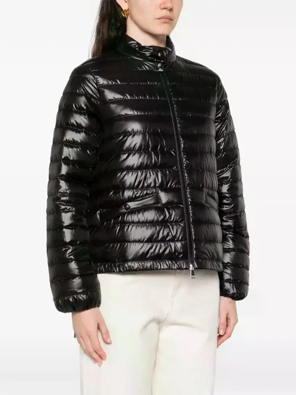 Moncler Padded Logo-patch Jacket - Black