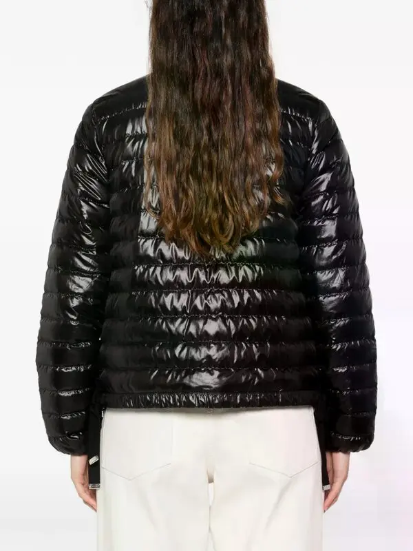 Moncler Padded Logo-patch Jacket - Black