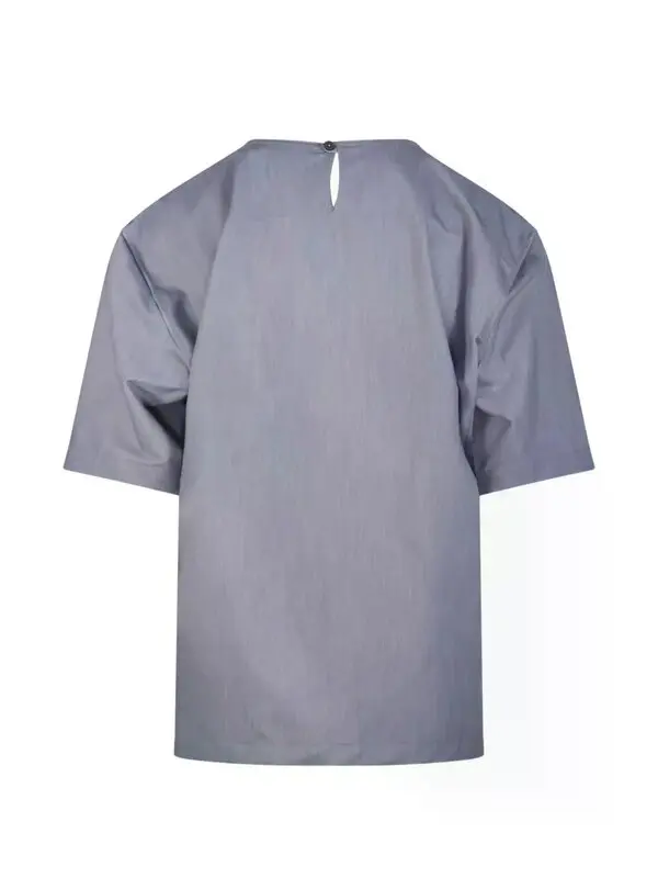 THELATEST Short-sleeve Blouse - Grey