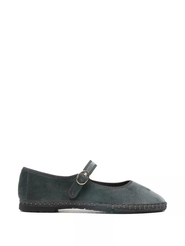 FLABELUS Javert Buckle-fastening Ballet Flats - Grey