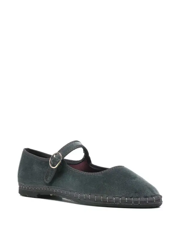 FLABELUS Javert Buckle-fastening Ballet Flats - Grey