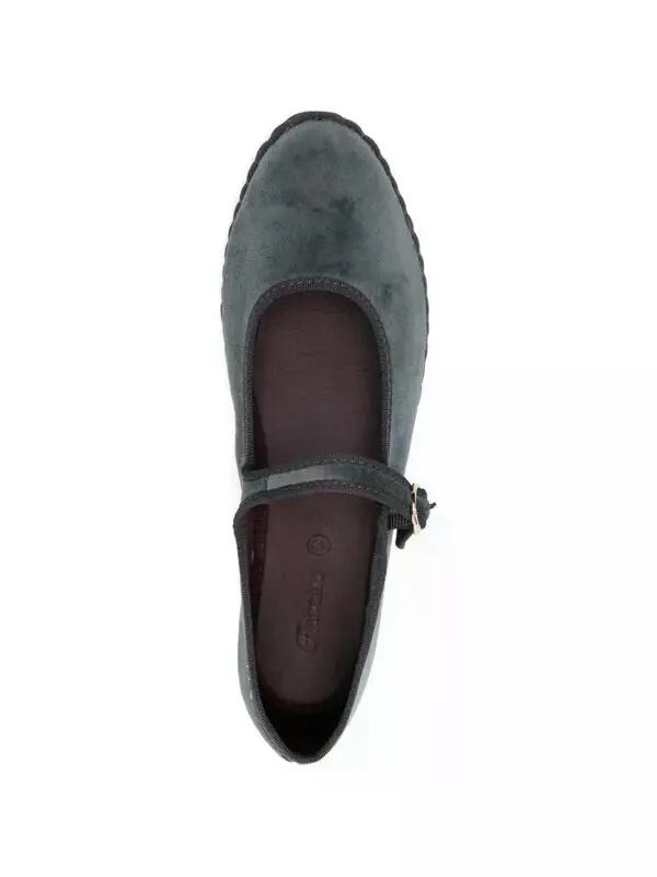 FLABELUS Javert Buckle-fastening Ballet Flats - Grey