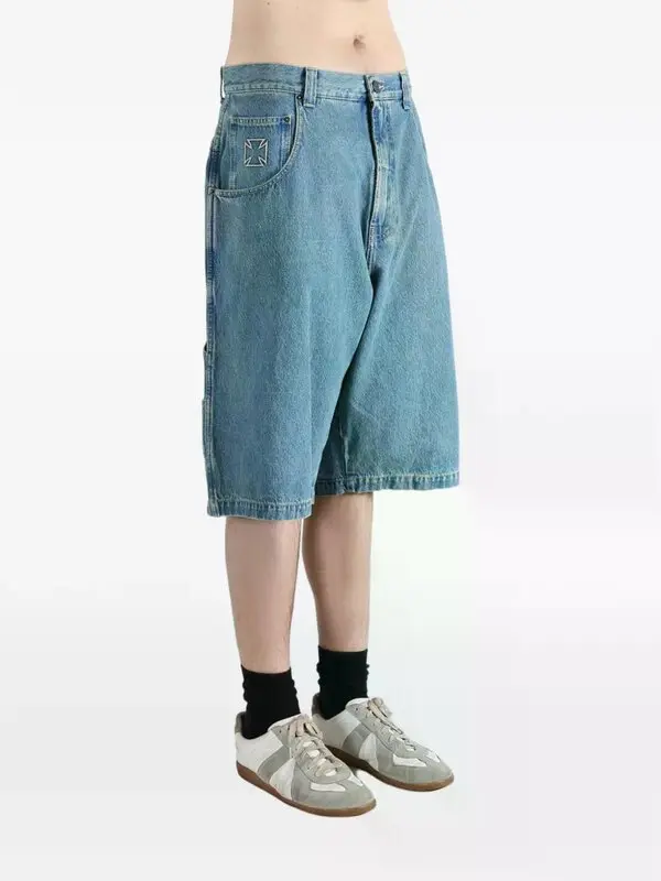 Vetements Logo-detail Denim Shorts