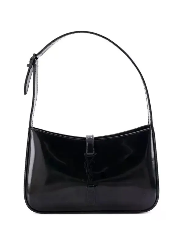 Saint Laurent Le 5 A 7 Patent Small Hobo Bag