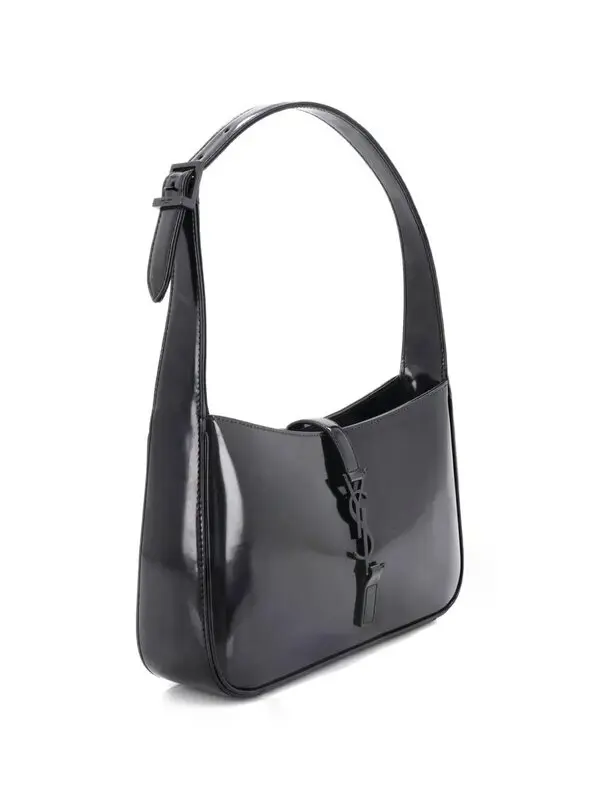 Saint Laurent Le 5 A 7 Patent Small Hobo Bag