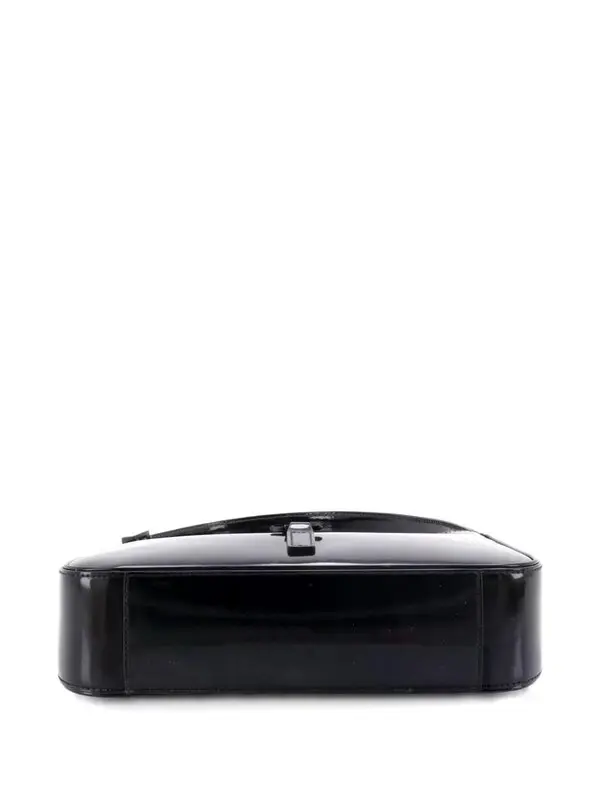 Saint Laurent Le 5 A 7 Patent Small Hobo Bag