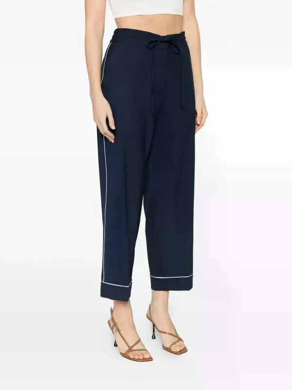 P.a.r.o.s.h Drawstring-fastening Cropped Trousers