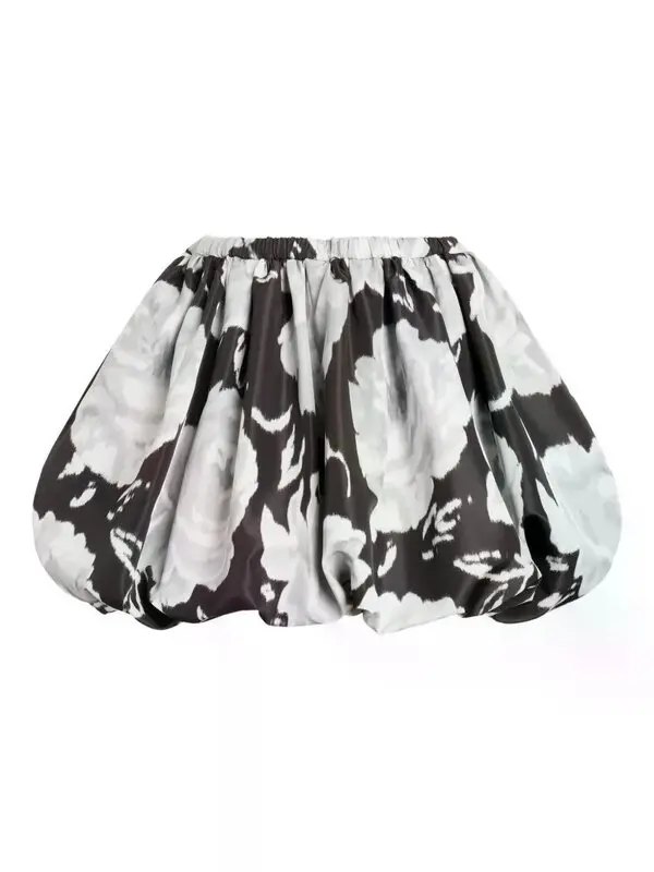 PATOU Floral Mini A-line Skirt