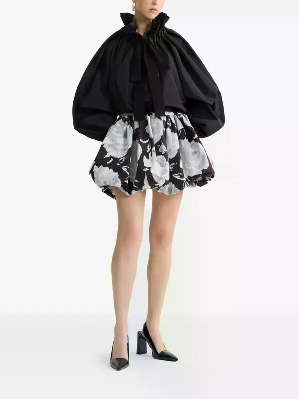 PATOU Floral Mini A-line Skirt