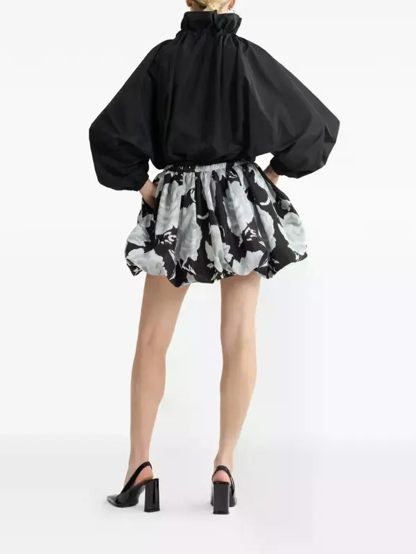 PATOU Floral Mini A-line Skirt
