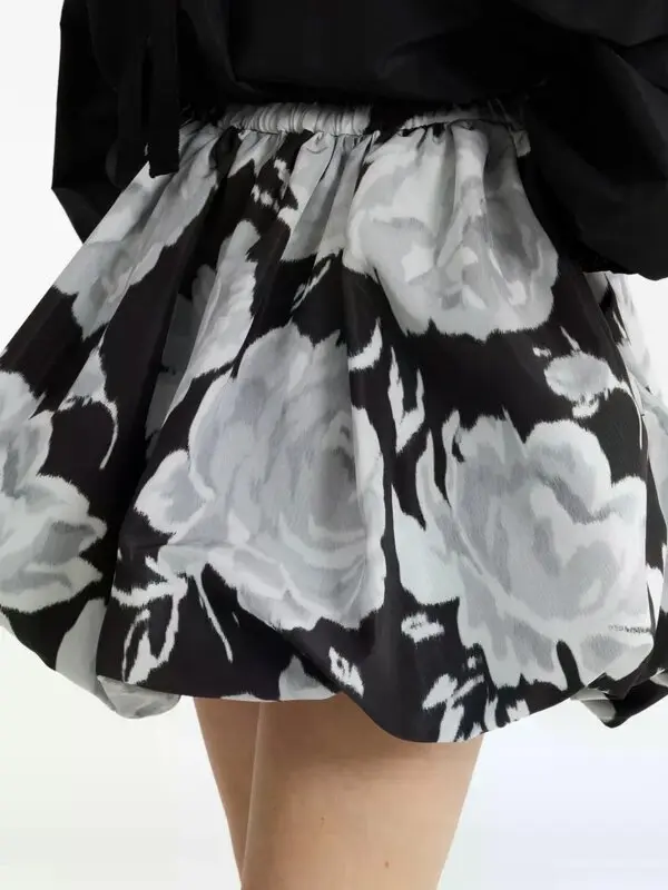 PATOU Floral Mini A-line Skirt