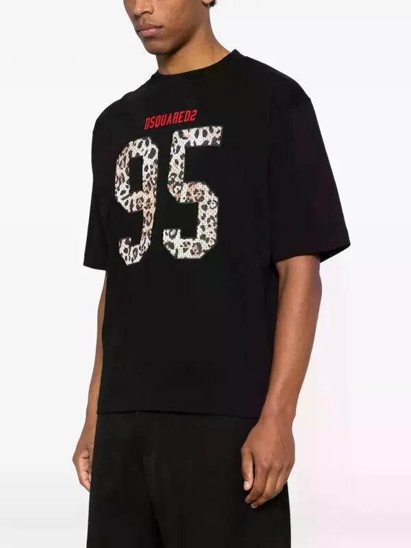 Dsquared2 Animal Print Number T-shirt