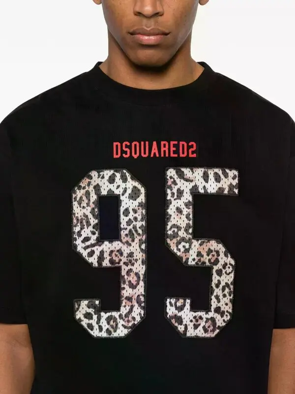Dsquared2 Animal Print Number T-shirt
