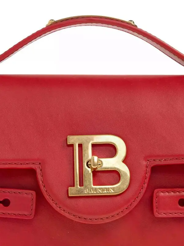 Balmain B-buzz 24 Logo-plaque Cross Body Bag - Red