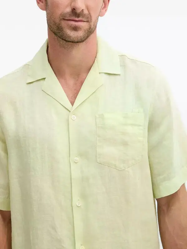 Frescobol Carioca Linen Shirt - Green
