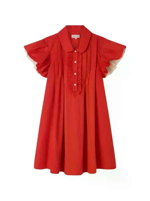 LEE MATHEWS Charlotte Ruffled Mini Dress