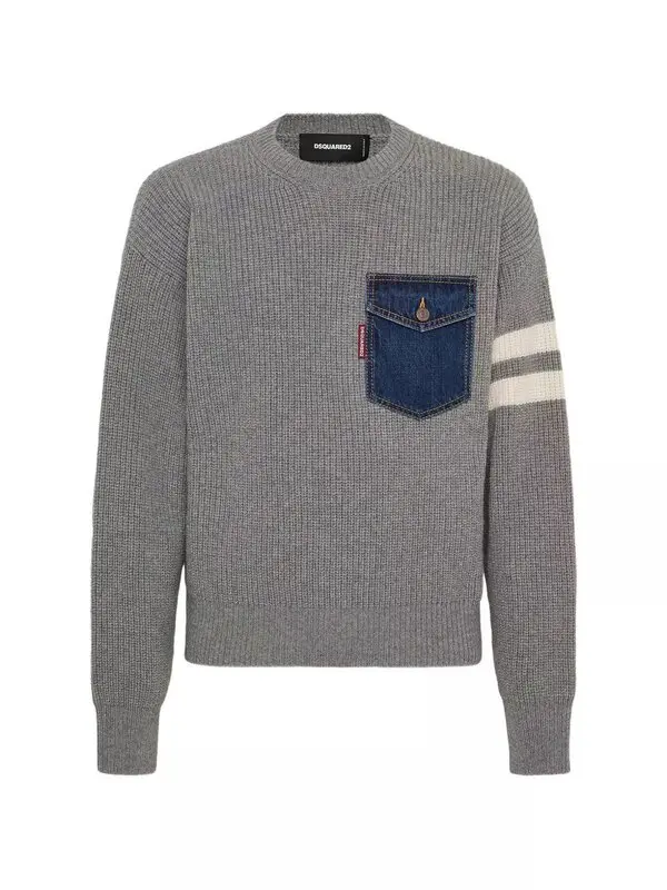 Dsquared2 Pocket Stripe Sweater