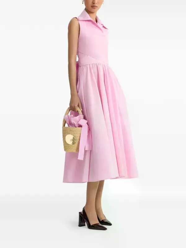 PATOU Draped Midi Dress - Pink