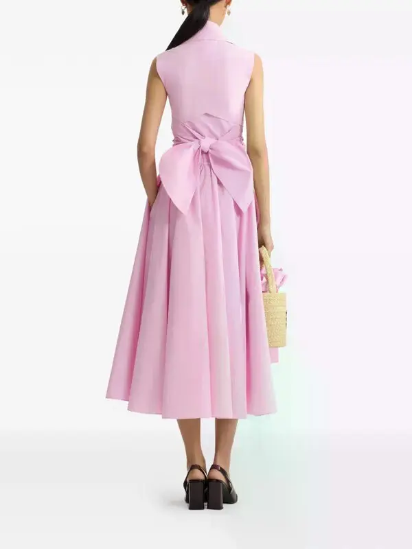 PATOU Draped Midi Dress - Pink