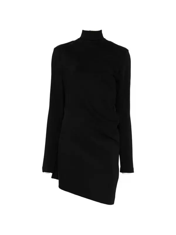TOTEME High-neck Twist Blouse - Black