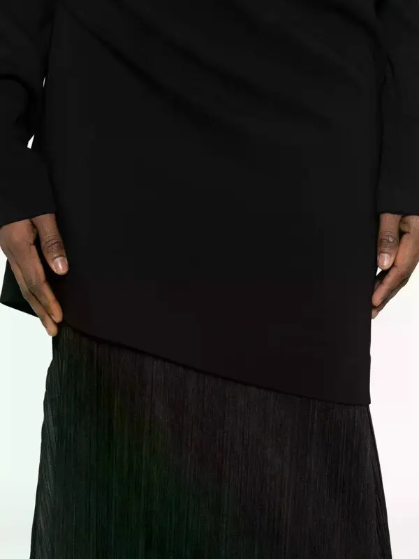 TOTEME High-neck Twist Blouse - Black