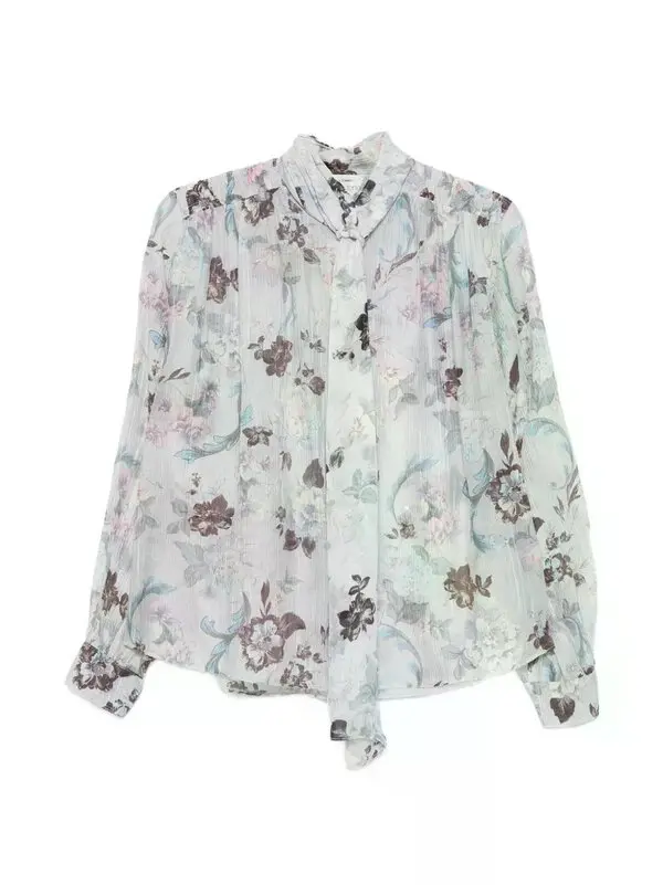 FORTE_FORTE Scarf-detail Shirt