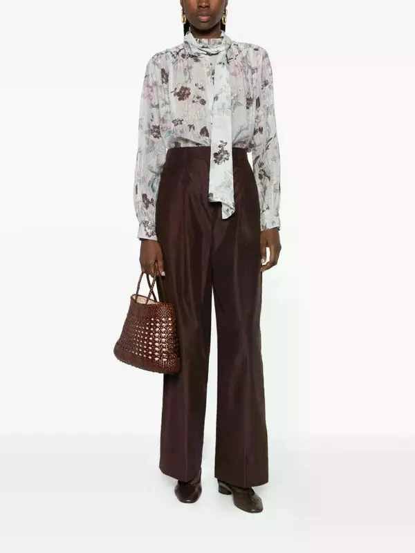 FORTE_FORTE Scarf-detail Shirt