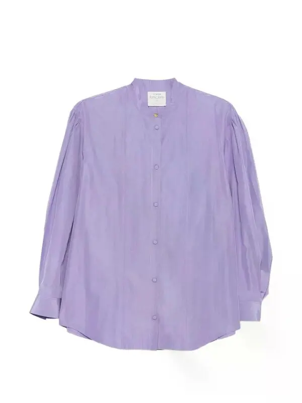 FORTE_FORTE Mandarin-collar Blouse