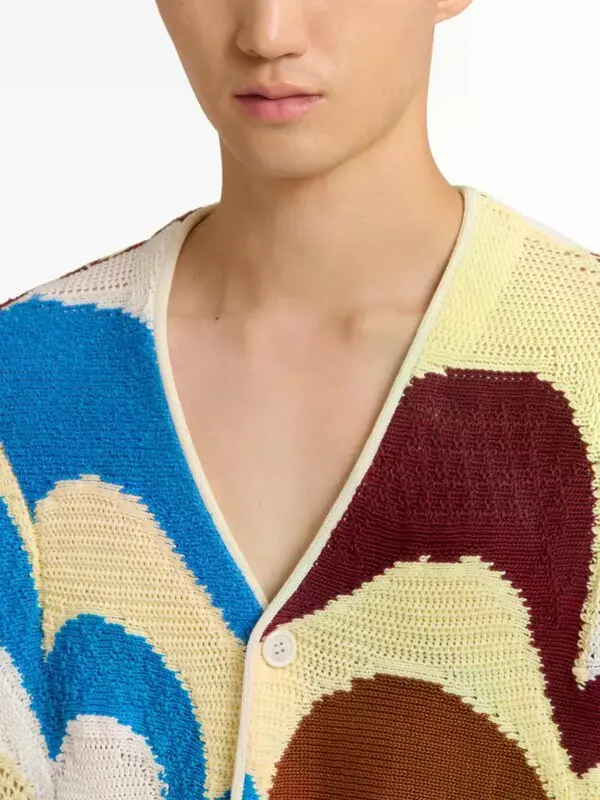 Marni Patterned Knitted Cardigan
