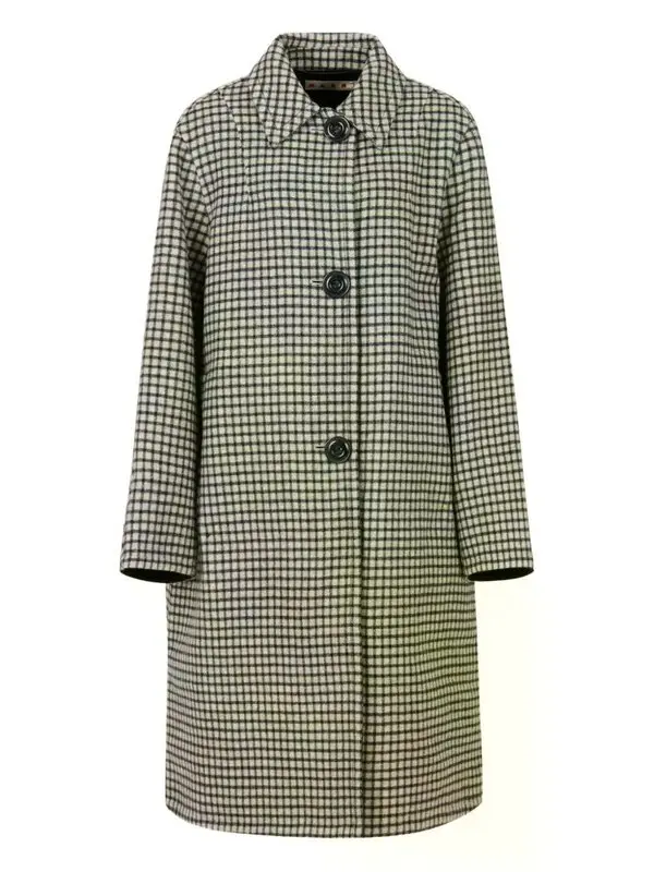 Marni Checked Collared Coat