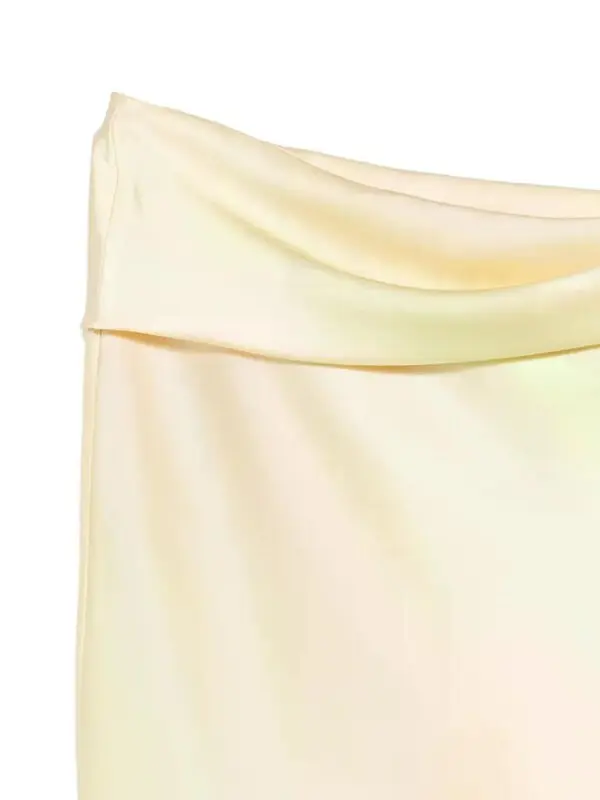Patrizia Pepe Draped Midi Skirt - Yellow