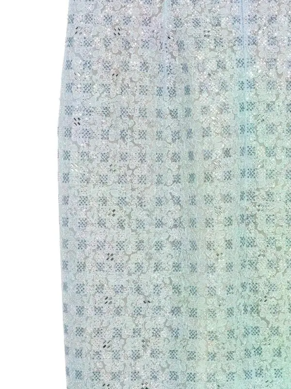 Ermanno Scervino Floral Strapless Midi Dress - Blue