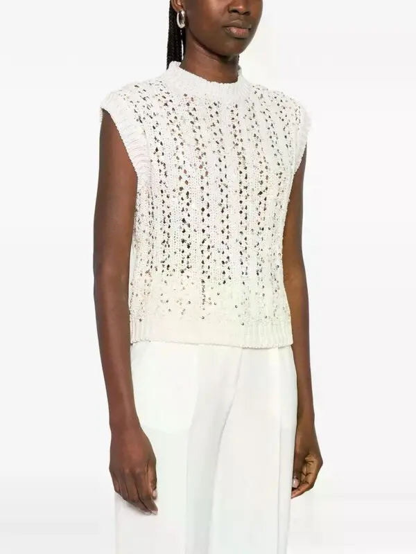 Peserico Sequin-embellished Vest