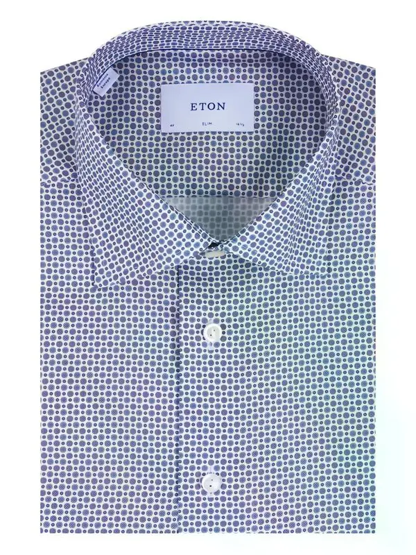 Eton Patterned Collared Shirt