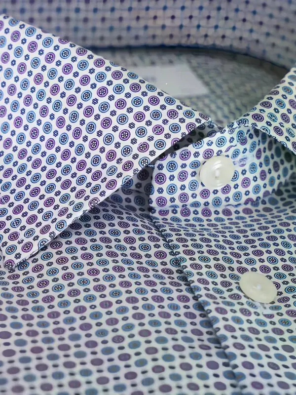 Eton Patterned Collared Shirt